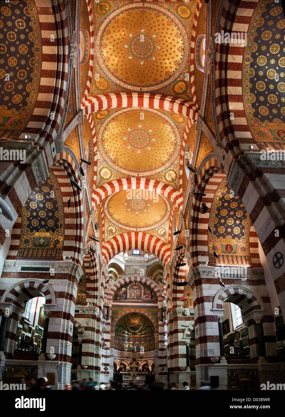 Interior of Notre Dame de la Garde in Marseille, France Stock Photo - Alamy
