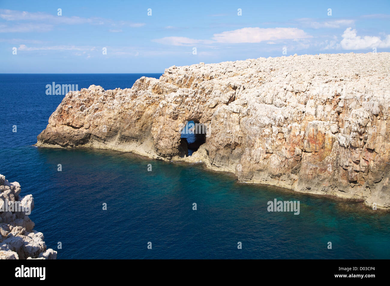 north coastline of Menorca island in Spain Stock Photo - Alamy
