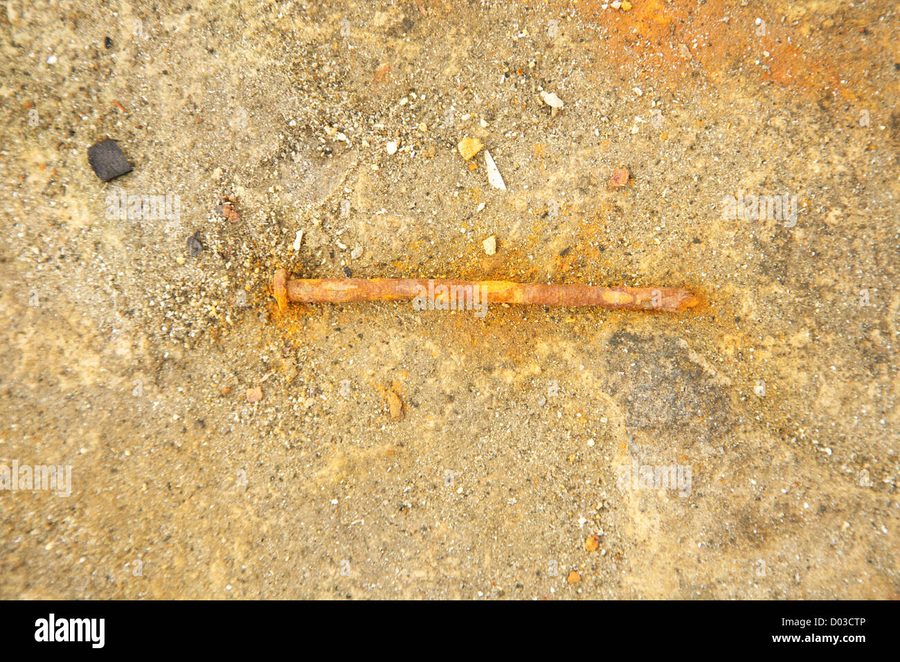 Rust nails ground hi-res stock photography and images - Alamy