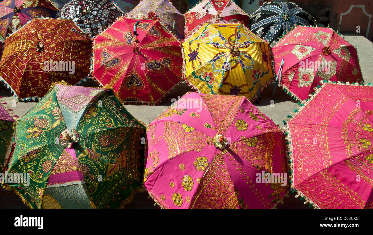 Decorative indian umbrella hi-res stock photography and images - Alamy