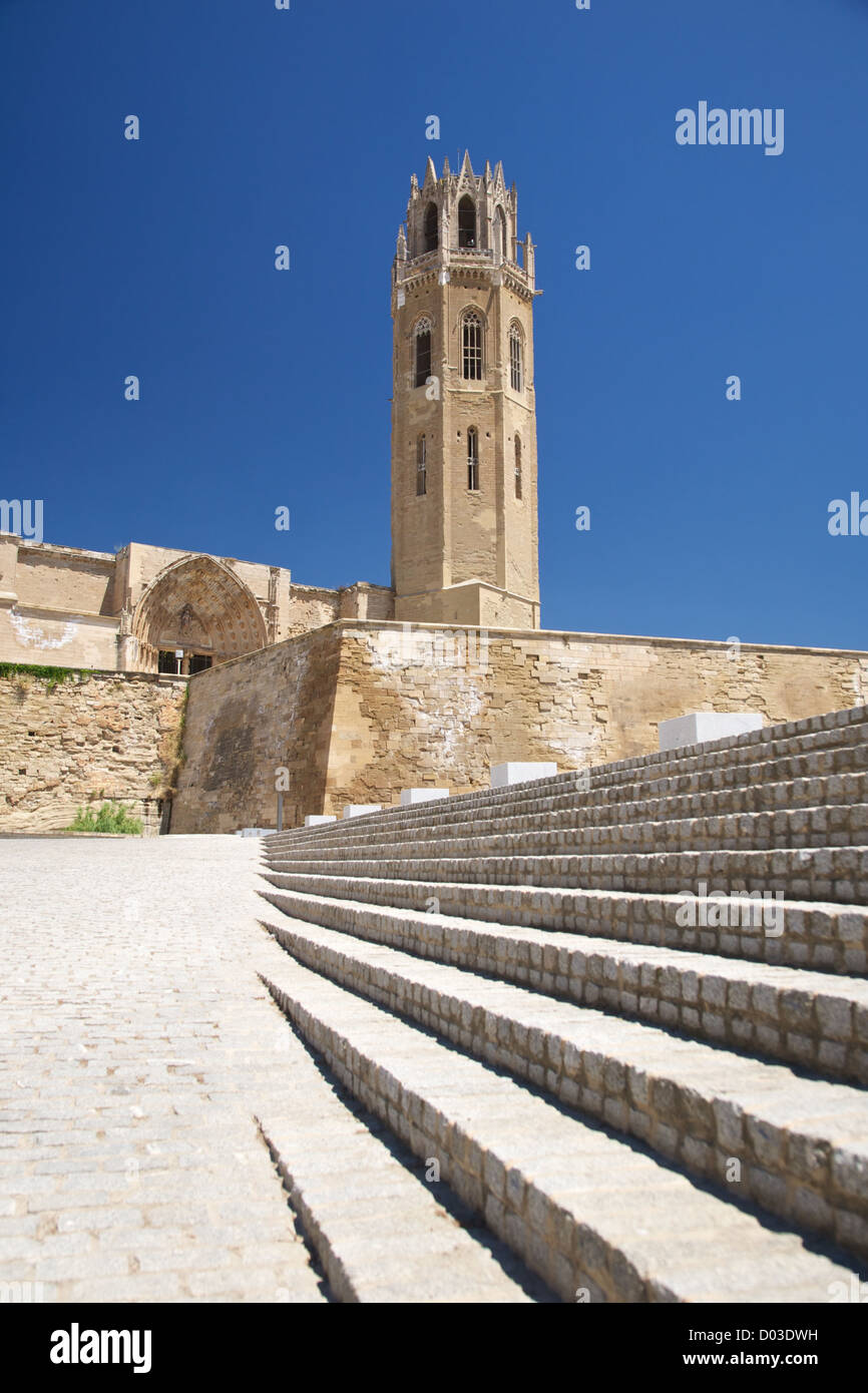 views of Lleida city at Catalonia Spain Stock Photo - Alamy