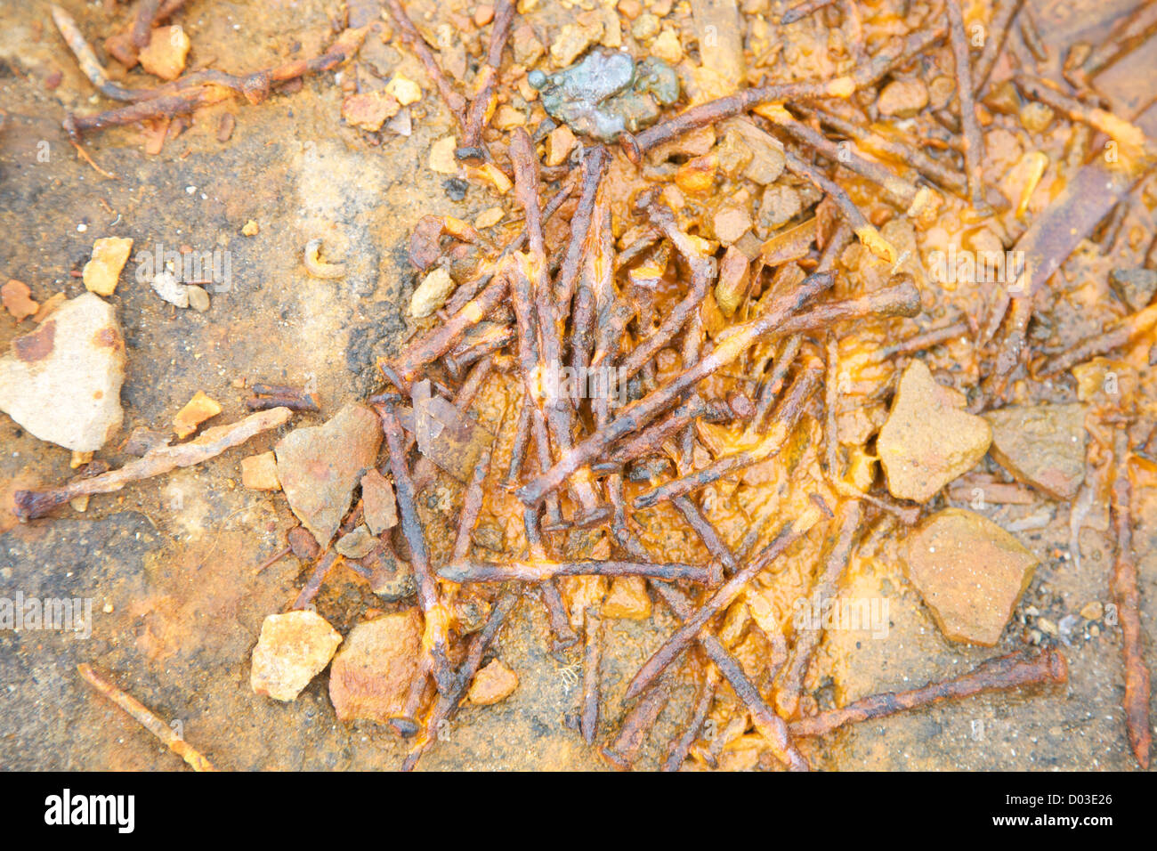 Rust nails ground hi-res stock photography and images - Alamy