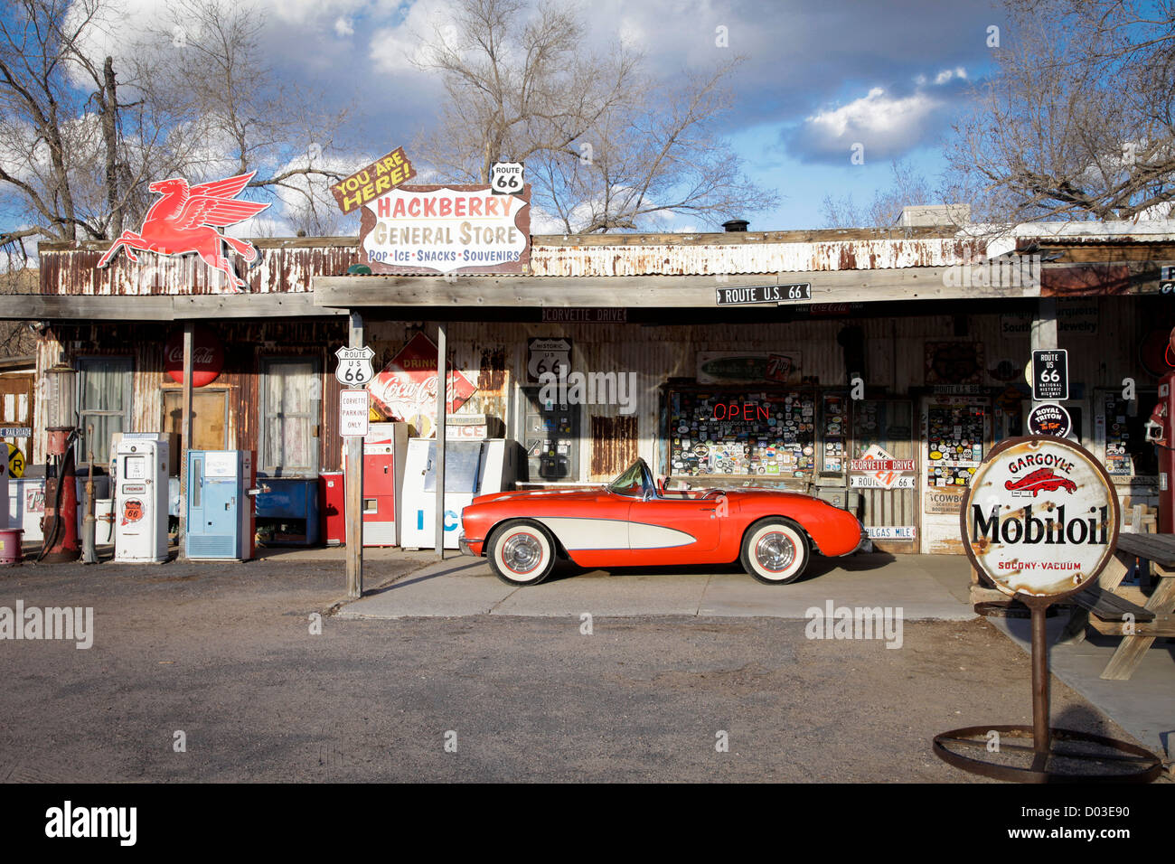Hackberry, Arizona, United States. Route 66 Stock Photo - Alamy