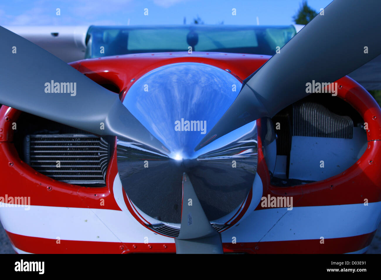 Propeller on a small aircraft Stock Photo - Alamy