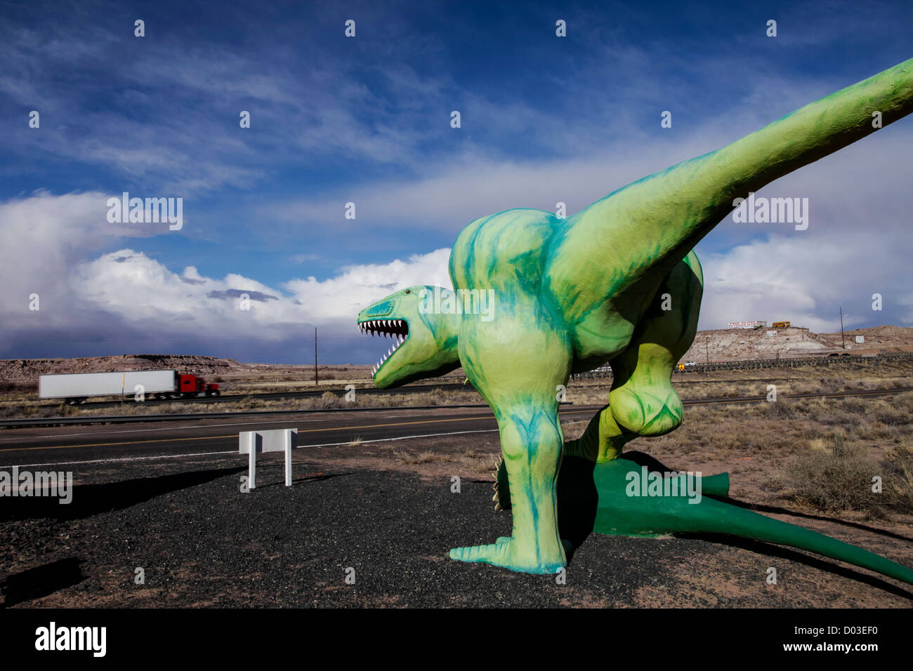 Route 66 arizona dinosaur hi-res stock photography and images - Alamy