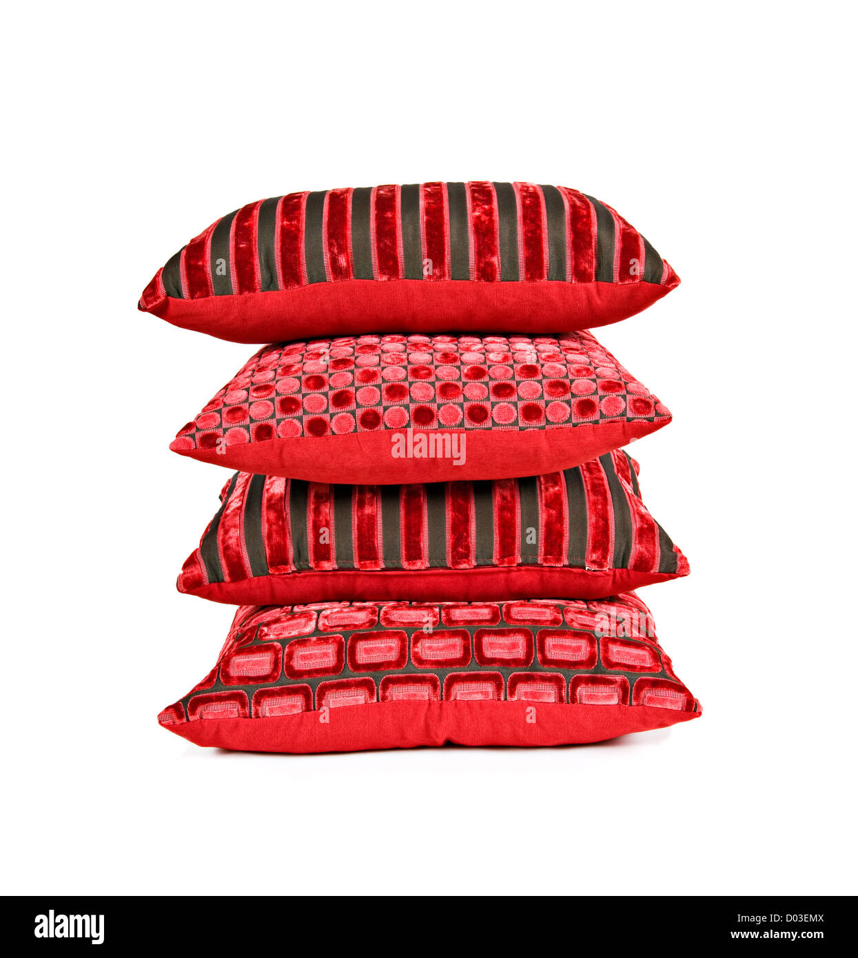 Patterned fabric cushions hi-res stock photography and images - Alamy