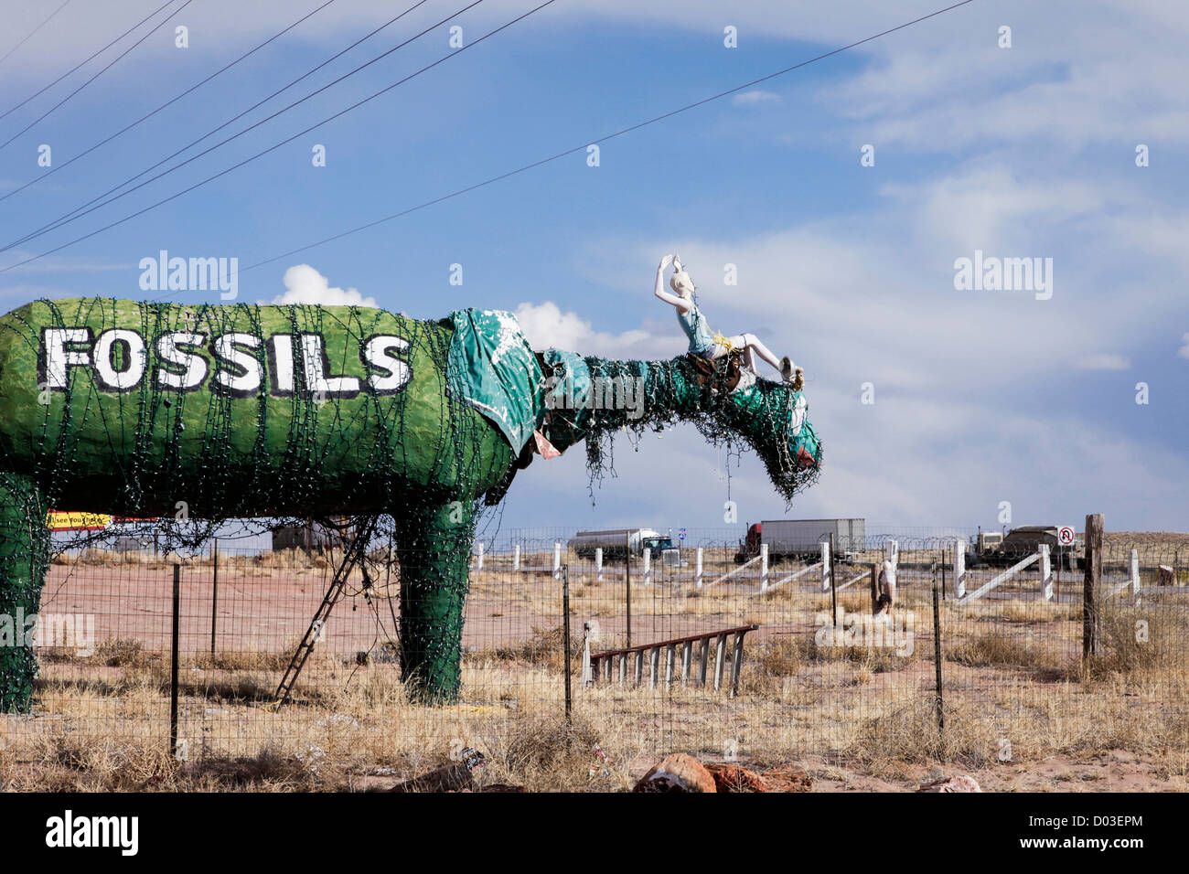 Route 66 arizona dinosaur hi-res stock photography and images - Alamy