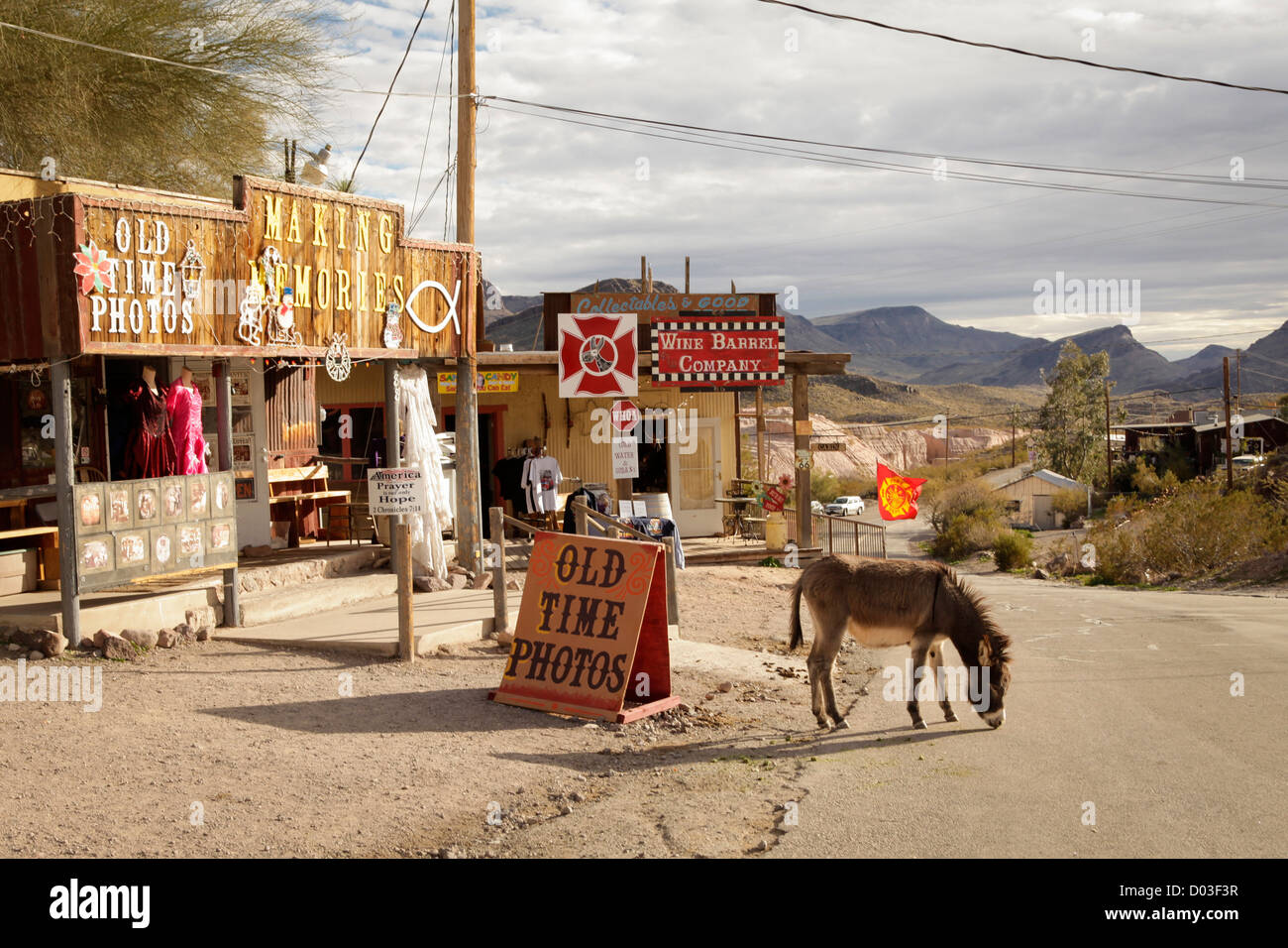 Oatman, Arizona, United States. Route 66 Stock Photo - Alamy
