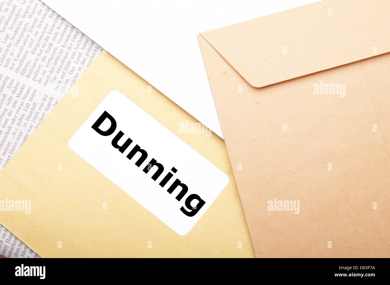 Dunning letter hi-res stock photography and images - Alamy