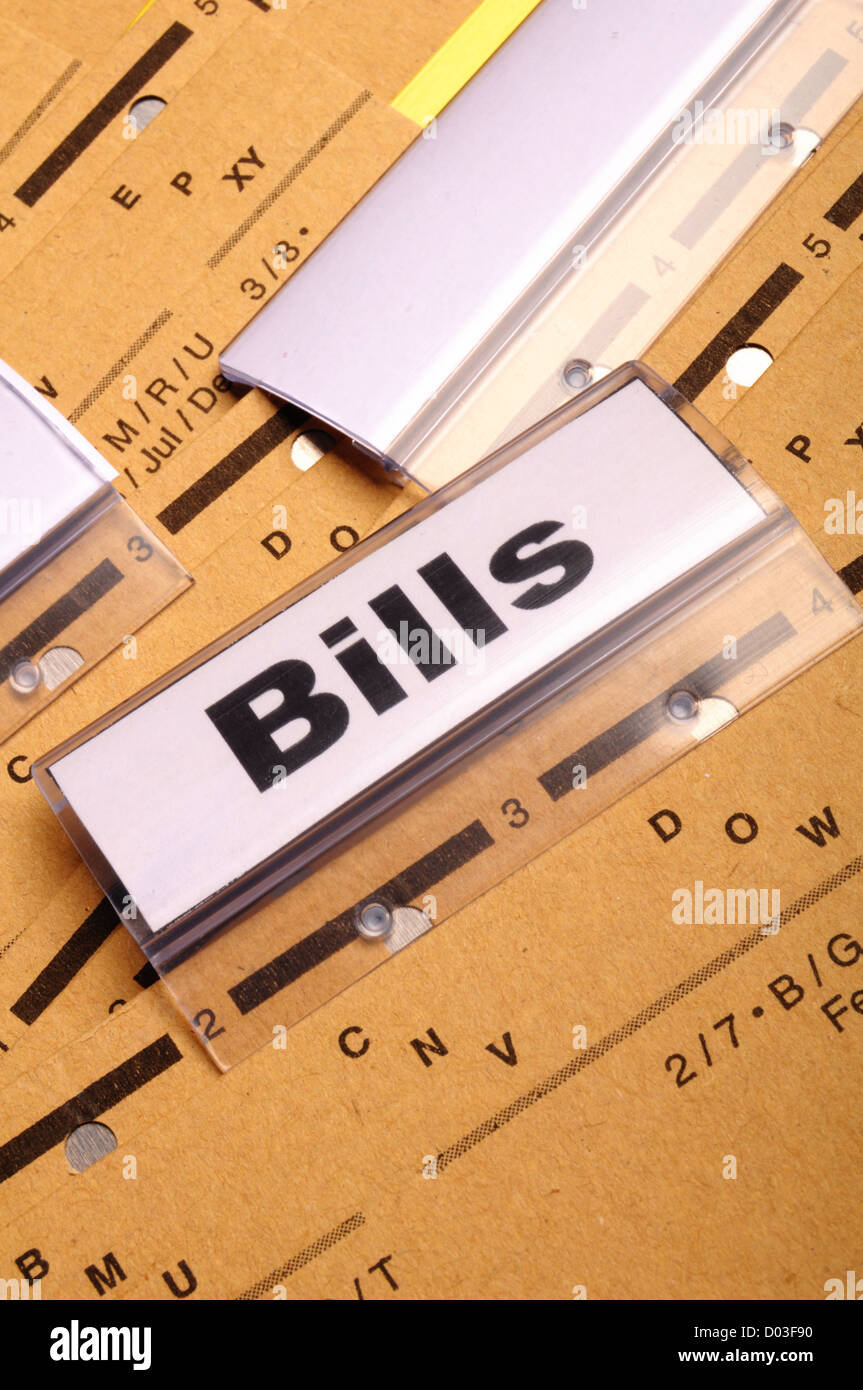 Debts bill bills invoice letter hi-res stock photography and images - Alamy