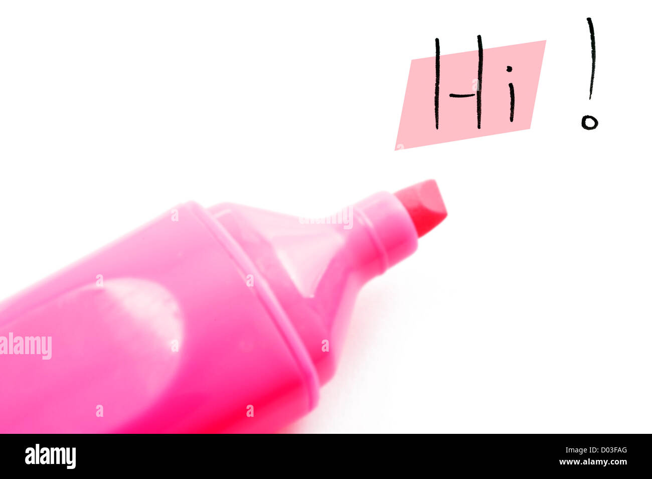 Hi word hi-res stock photography and images - Alamy