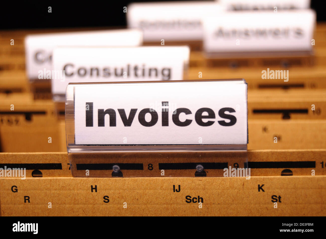 Invoices Folder High Resolution Stock Photography and Images - Alamy