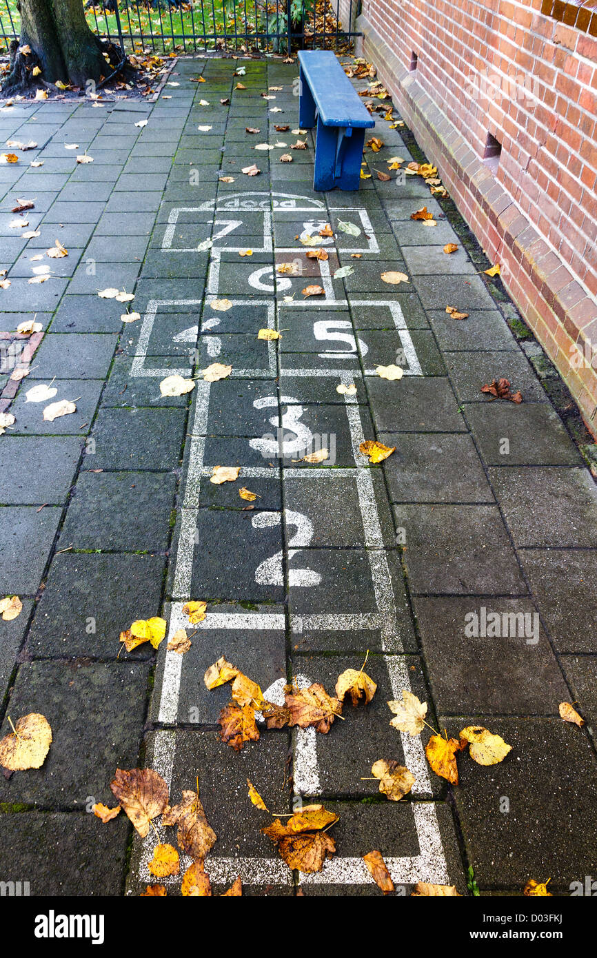 Hopscotch squares hi-res stock photography and images - Alamy