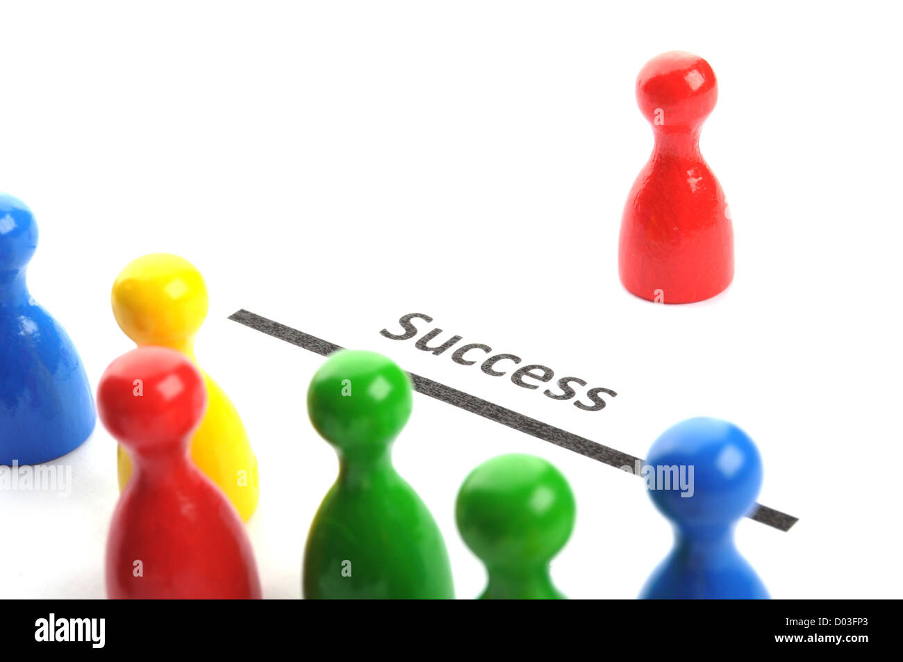 business success or winner concept with pawns on white Stock Photo - Alamy