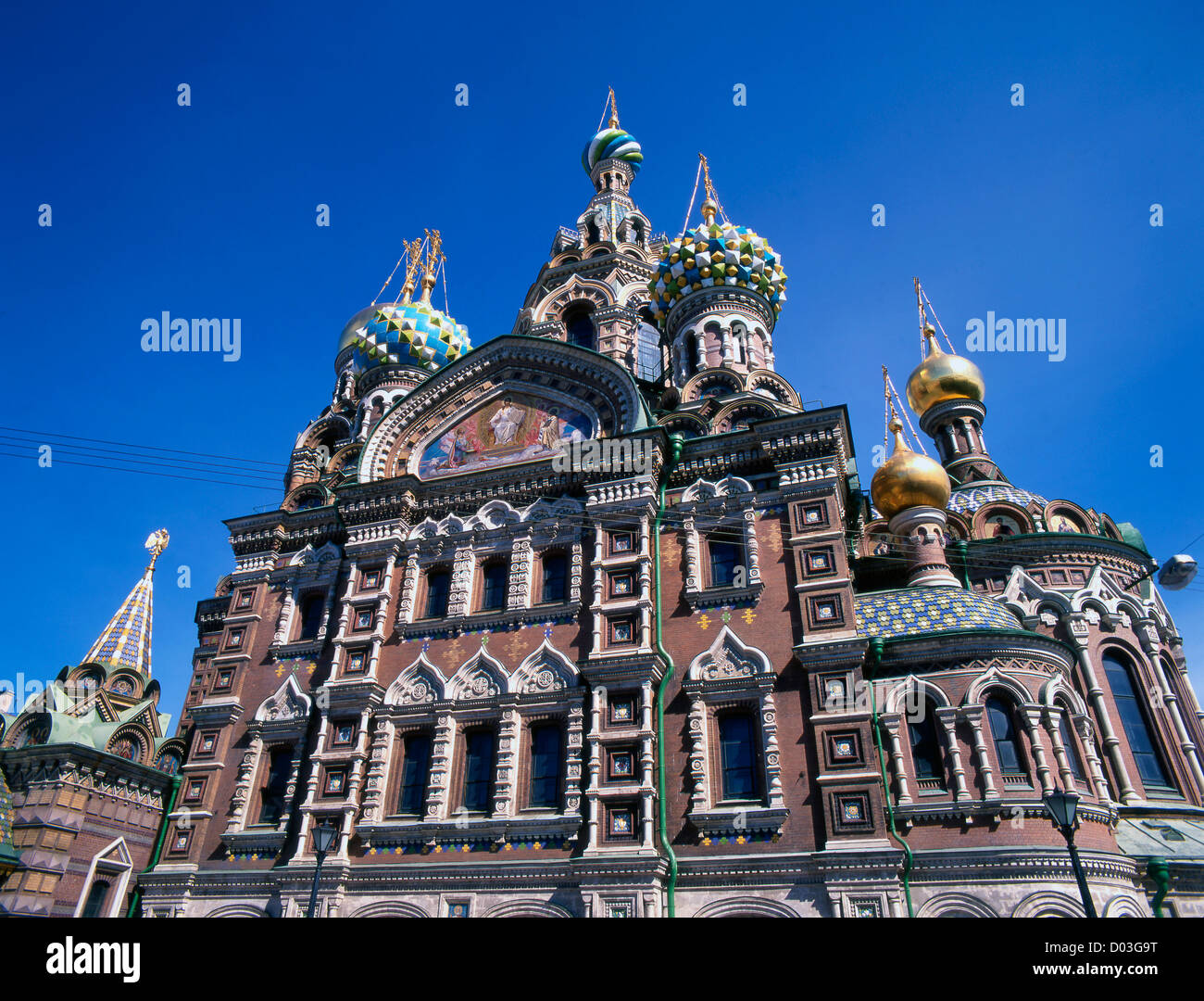 Russia, St Petersburg, Church of the Resurrection of Christ Stock Photo ...