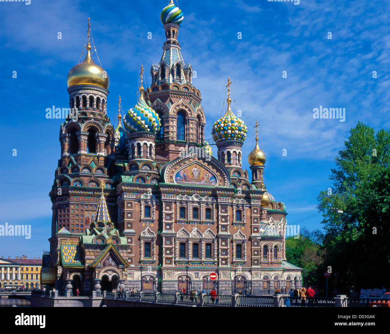 Russia, St Petersburg, Church of the Resurrection of Christ Stock Photo ...