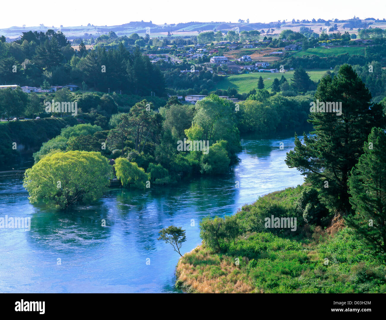 New Zealand, Taupo, Waikato River, scenery Stock Photo - Alamy