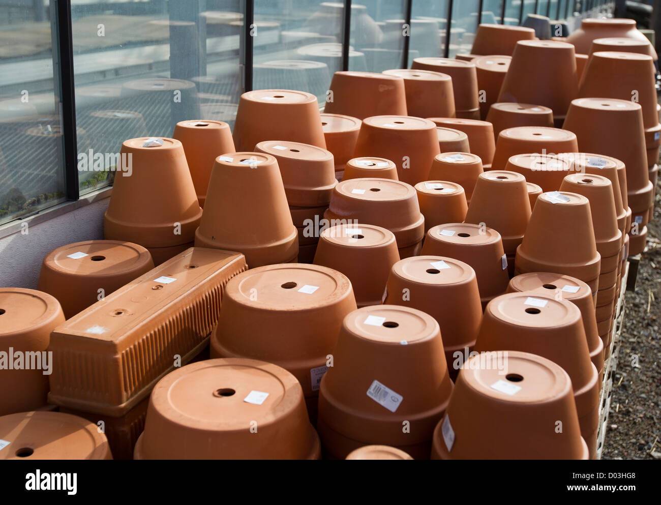 Stack of clay pots Stock Photo - Alamy