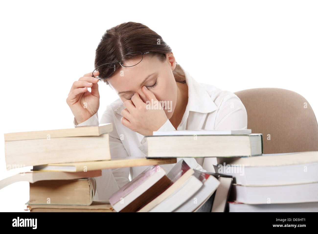 Mature woman reading a book Stock Photo - Alamy