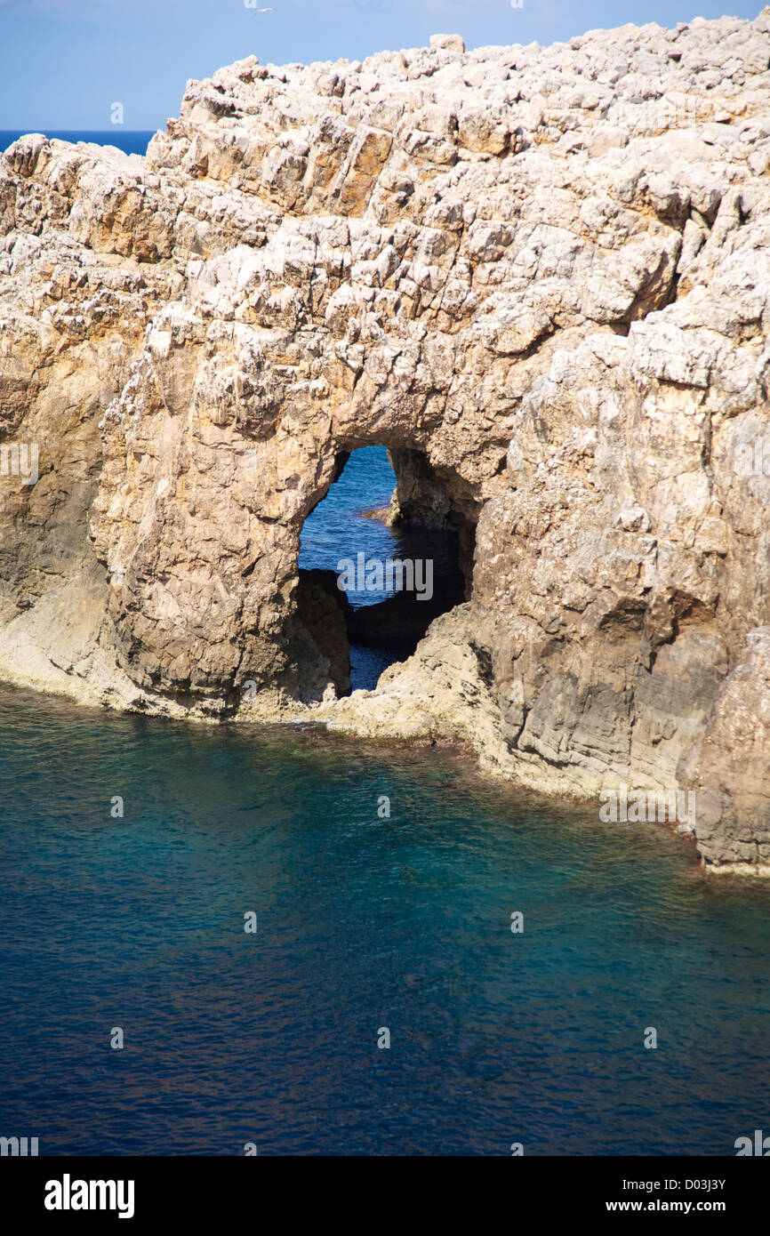 north coastline of Menorca island in Spain Stock Photo - Alamy