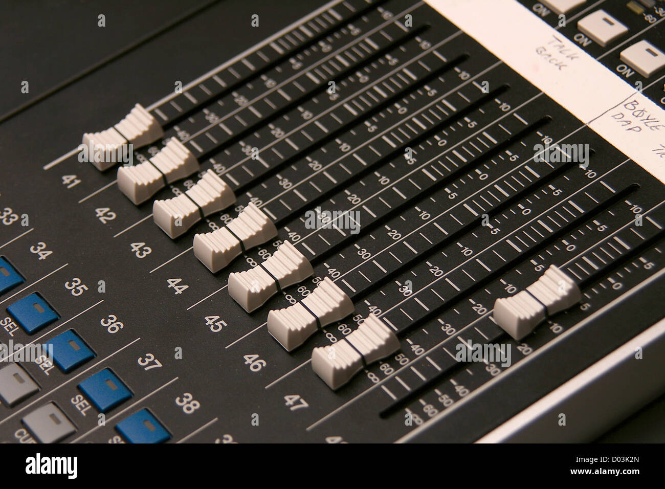 Digital audio mixer Stock Photo - Alamy