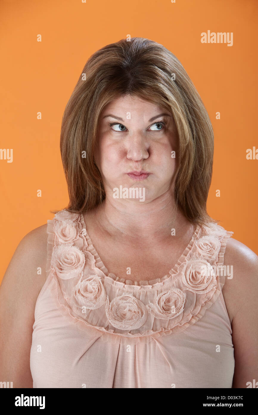 Yuck expression woman face hi-res stock photography and images - Alamy