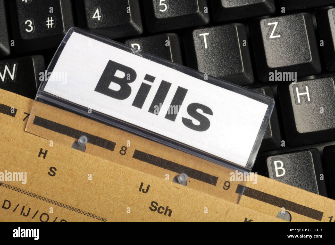 Debts Bill Bills Invoice Letter High Resolution Stock Photography and ...