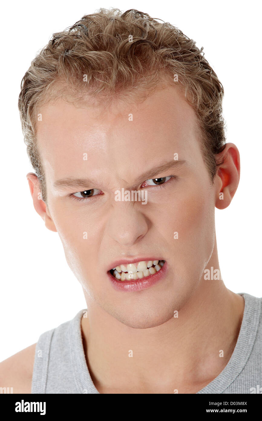 Angry mouth close up hi-res stock photography and images - Alamy