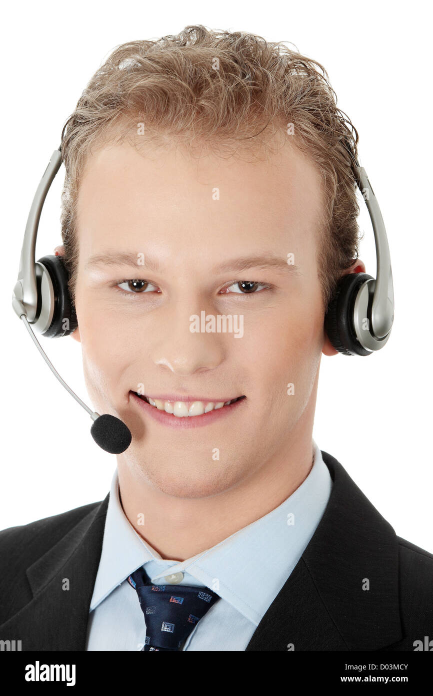 Charming customer service representative Stock Photo - Alamy