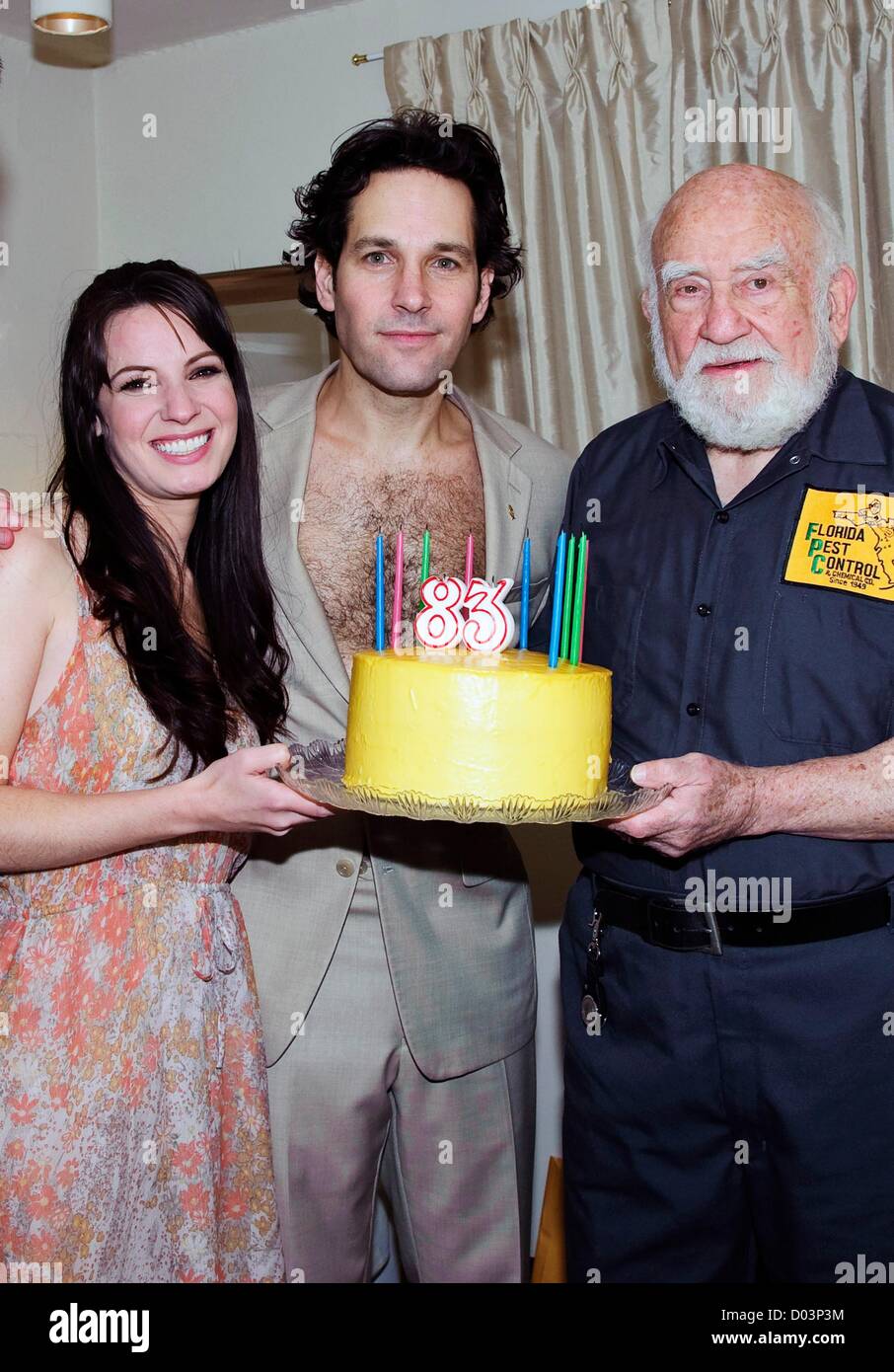 Kate Arrington; Paul Rudd; Ed Asner at arrivals for Ed Asner Celebrates ...