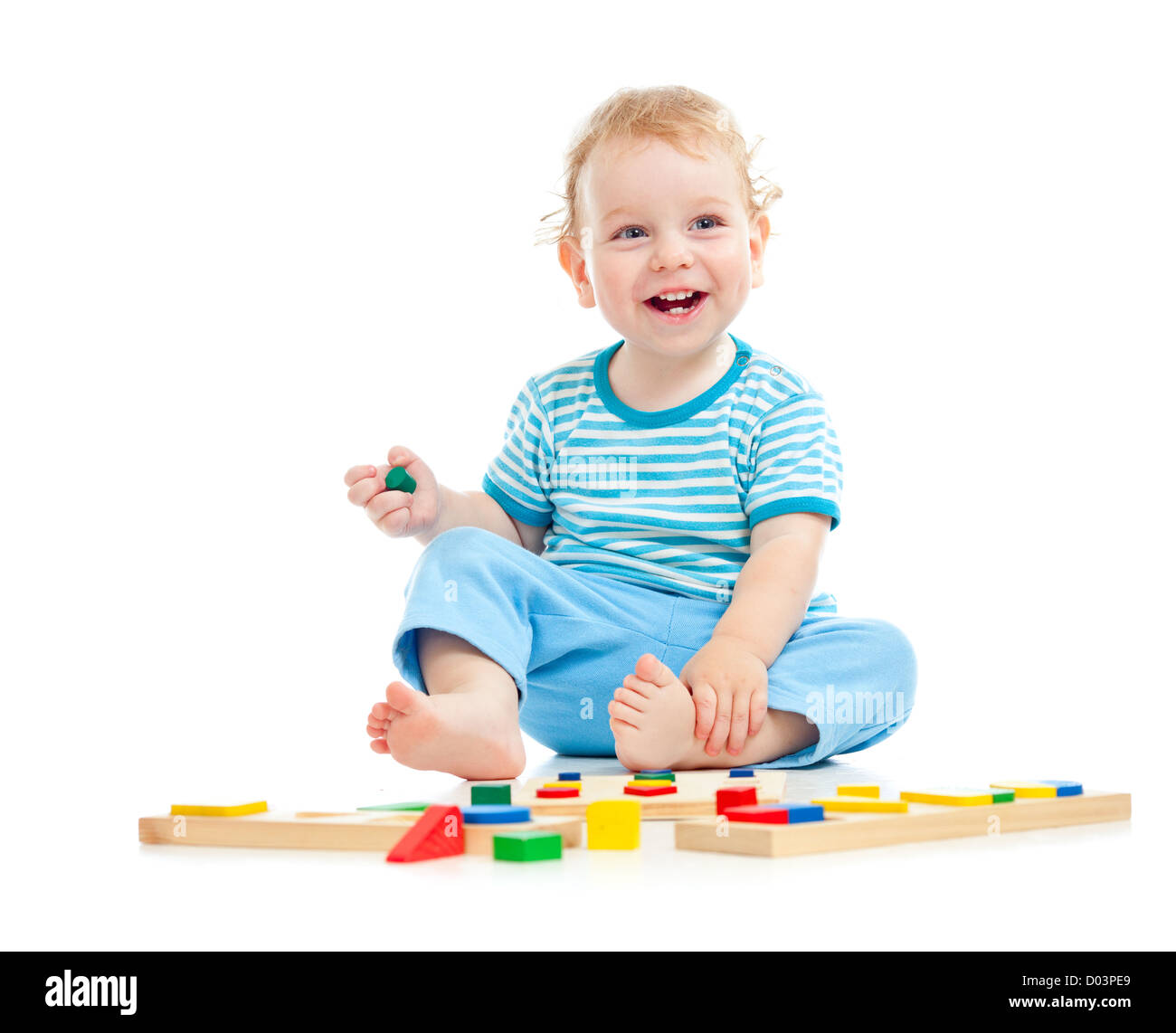 happy kid playing toys Stock Photo - Alamy