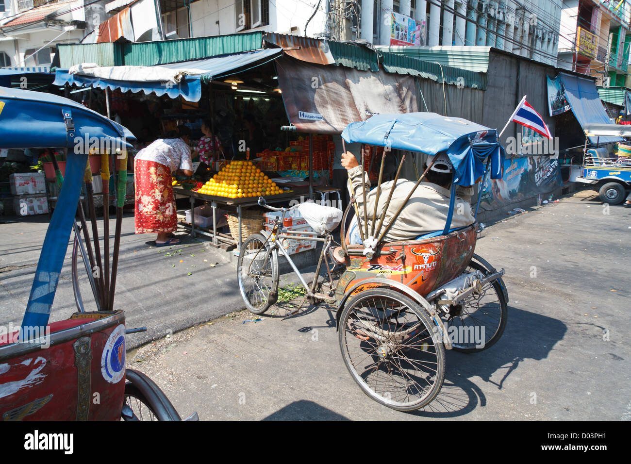 Rickshaws in Bangkok, Thailand Stock Photo - Alamy