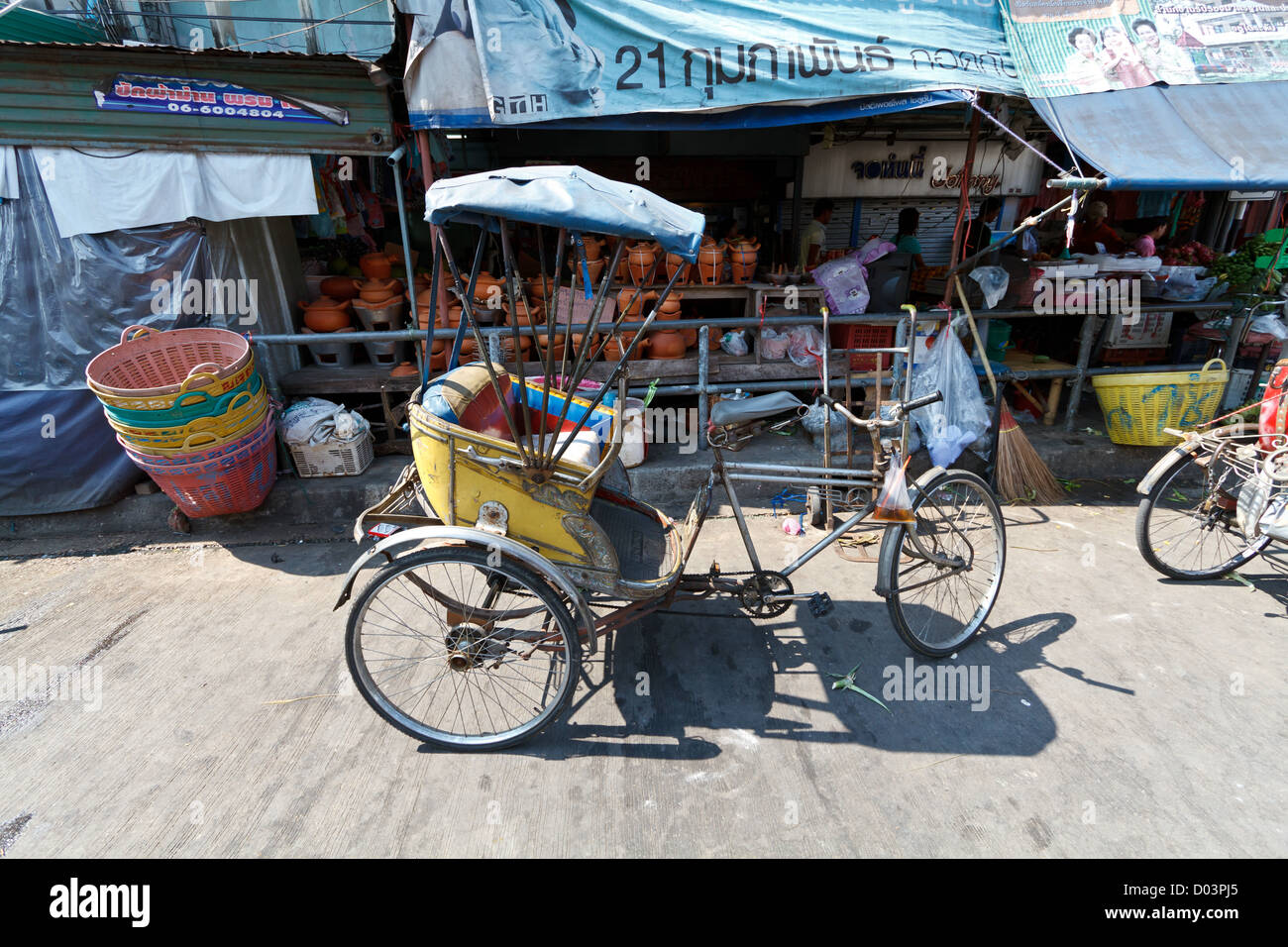 Rickshaws in Bangkok, Thailand Stock Photo - Alamy