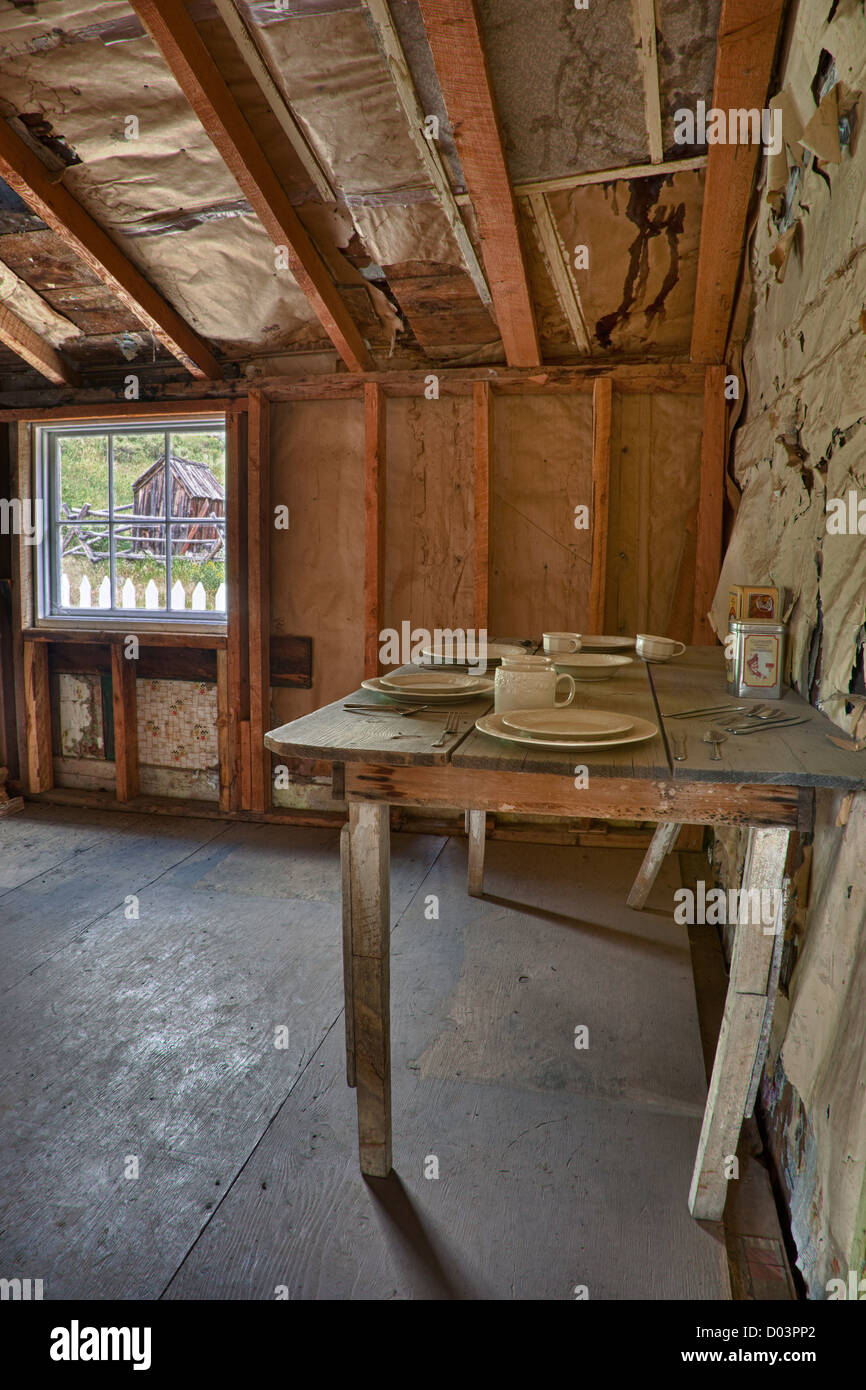 Idaho, Custer, (1880's gold mining town) Pfeiffer Residence, interior ...