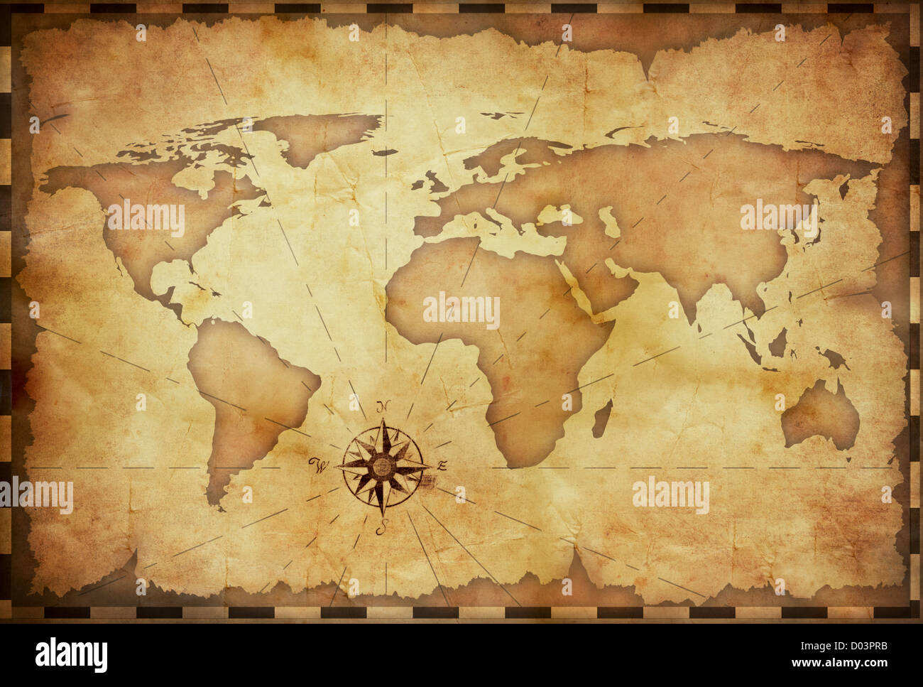 abstract old grunge world map Stock Photo - Alamy