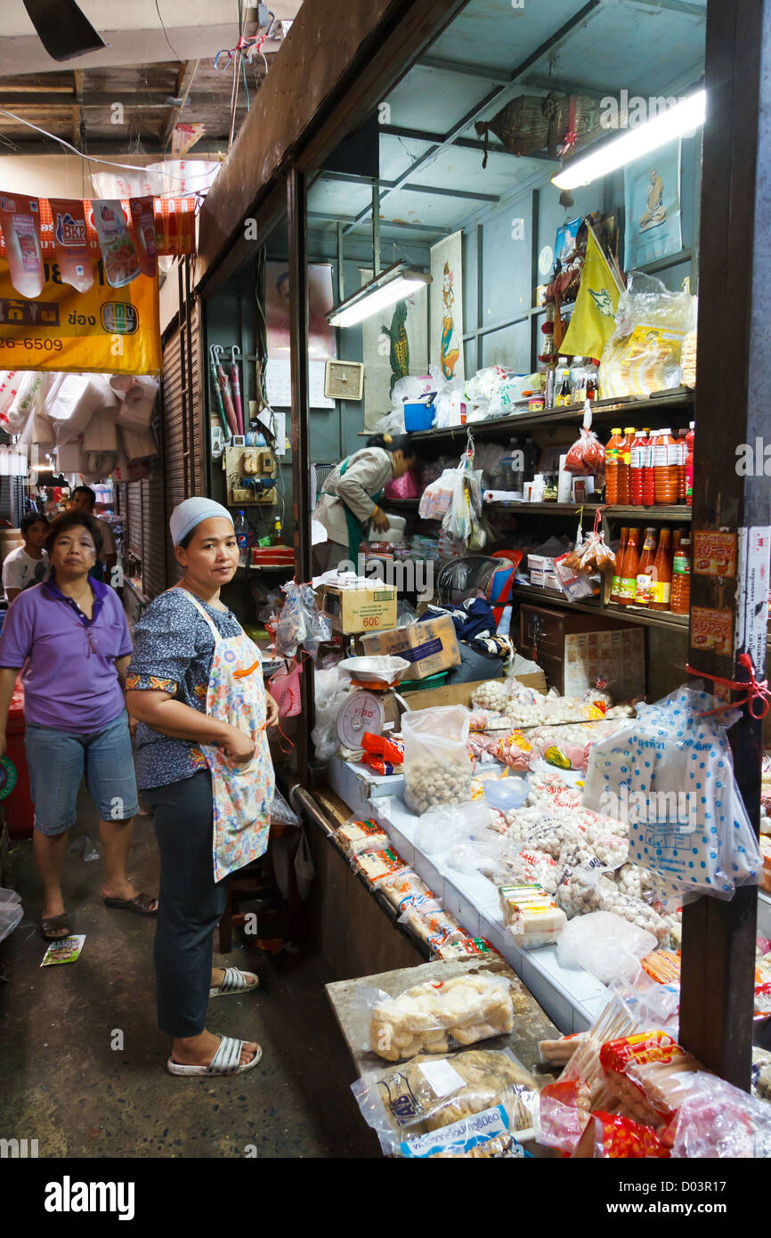 Sales Stall on a Market in Bangkok, Thailand Stock Photo - Alamy