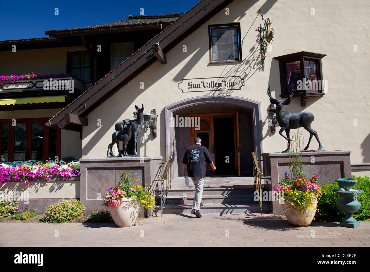 Idaho, Sun Valley Resort, Sun Valley Inn Stock Photo - Alamy