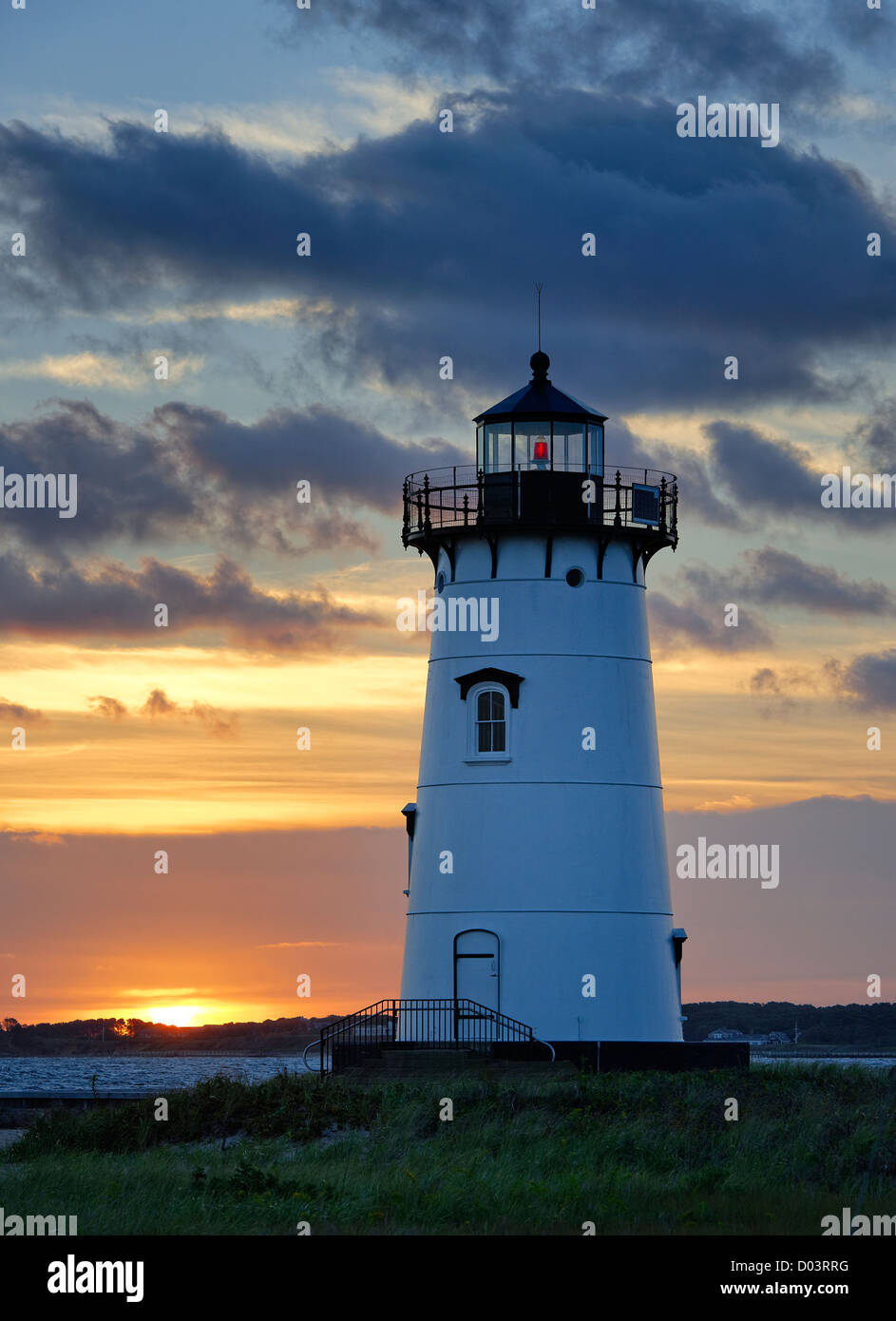Edgartown Lighthouse, Martha's Vineyard, Massachusetts, USA Stock Photo ...