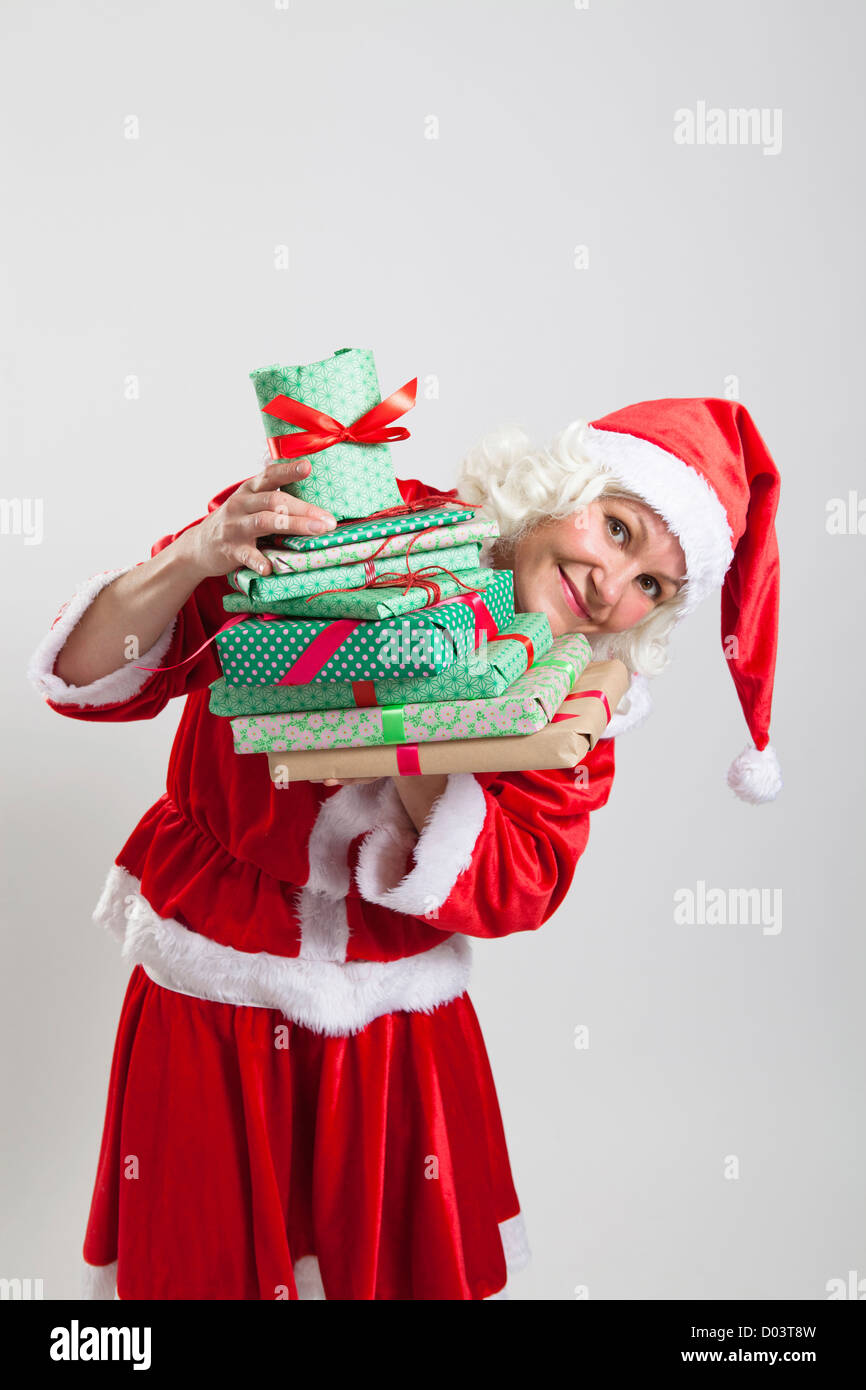 Santa claus portrait from behind hi-res stock photography and images ...
