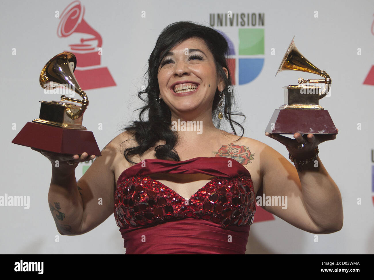 Nov. 15, 2012 - Las Vegas, Nevada, USA - Singer Carla Morrison poses ...