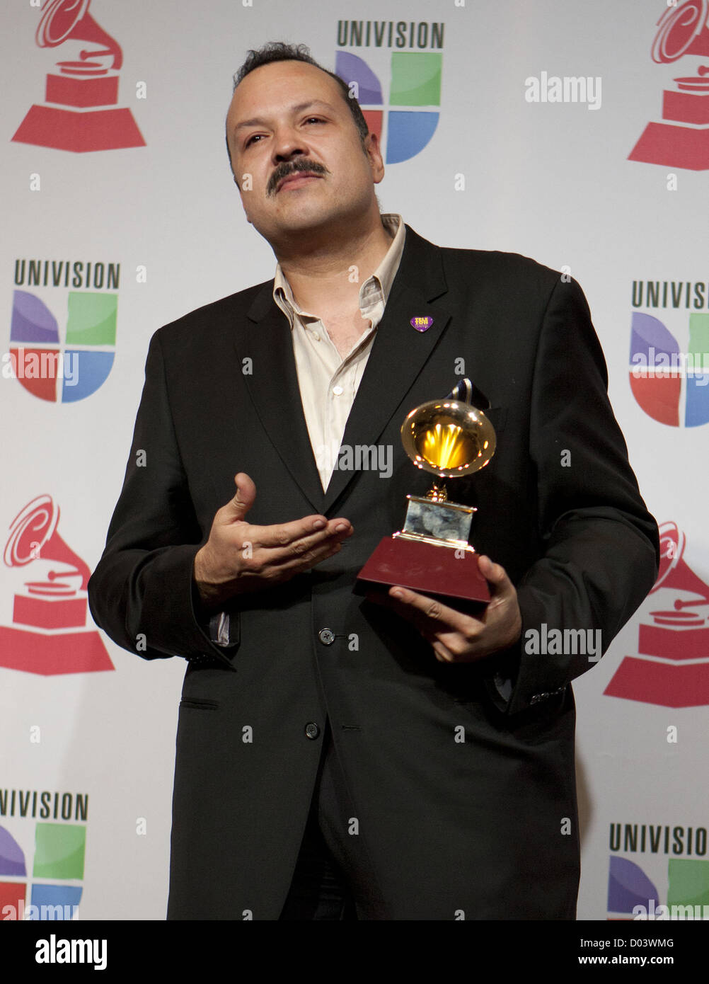 Nov. 15, 2012 - Las Vegas, Nevada, USA - Singer Pepe Aguilar poses with ...