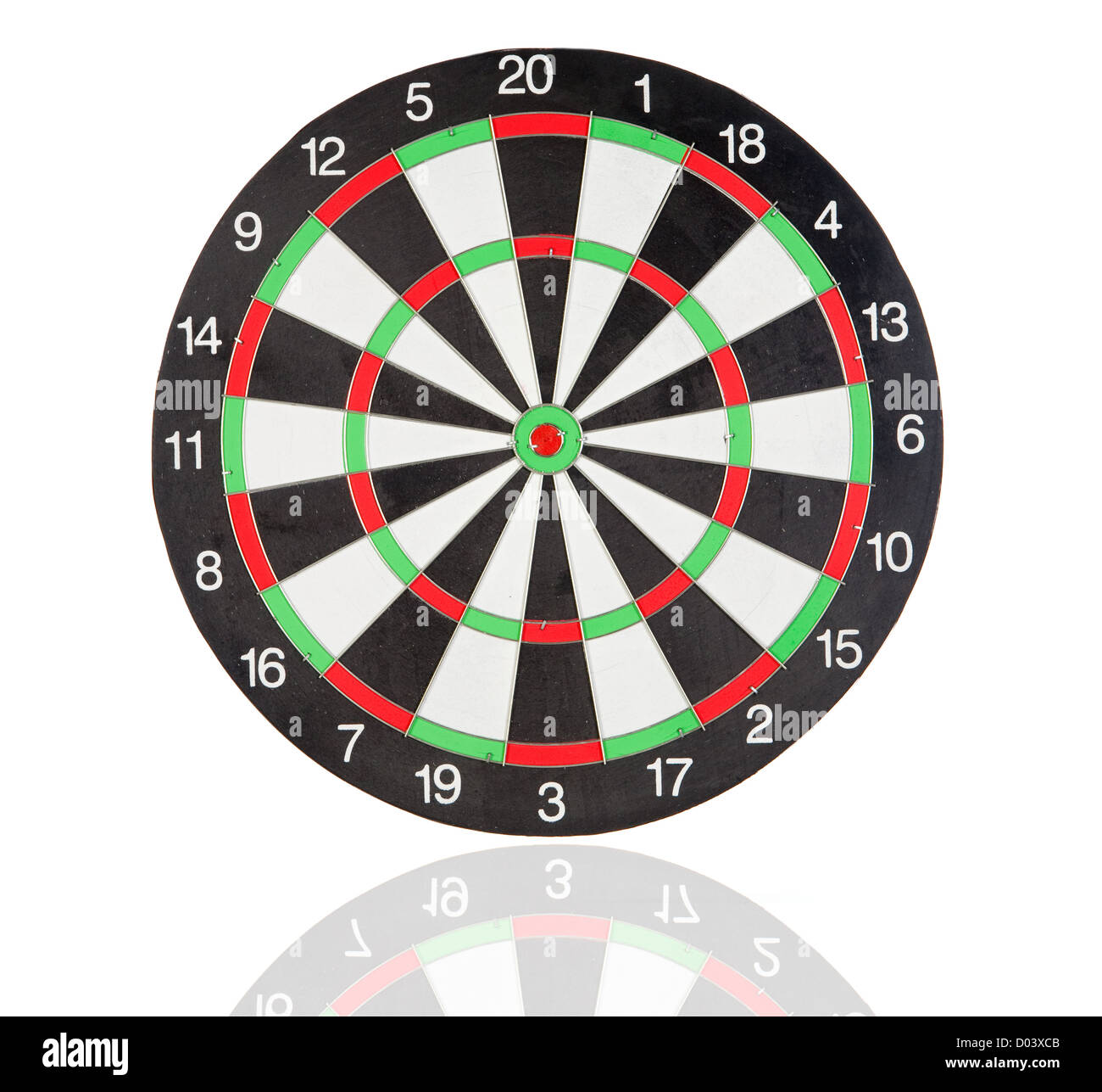 Target with reflection isolated on white background Stock Photo - Alamy