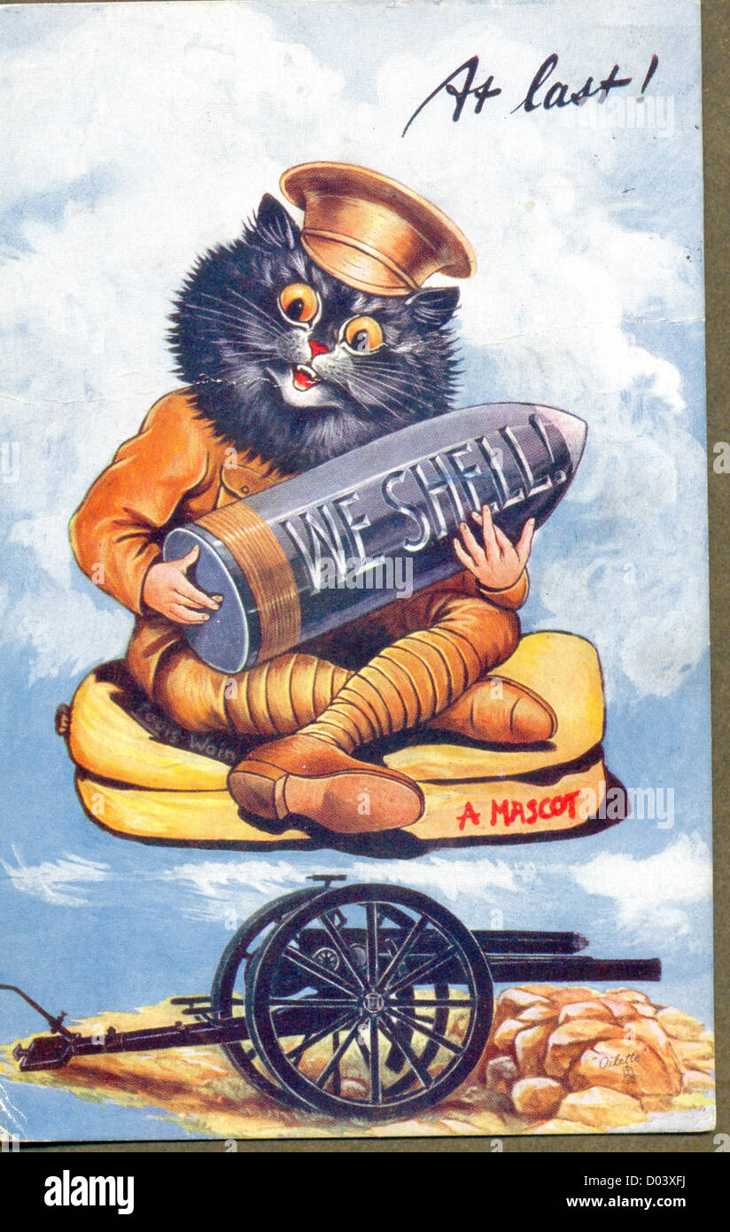 World War One comic postcard published by Raphael Tuck & Sons by artist ...