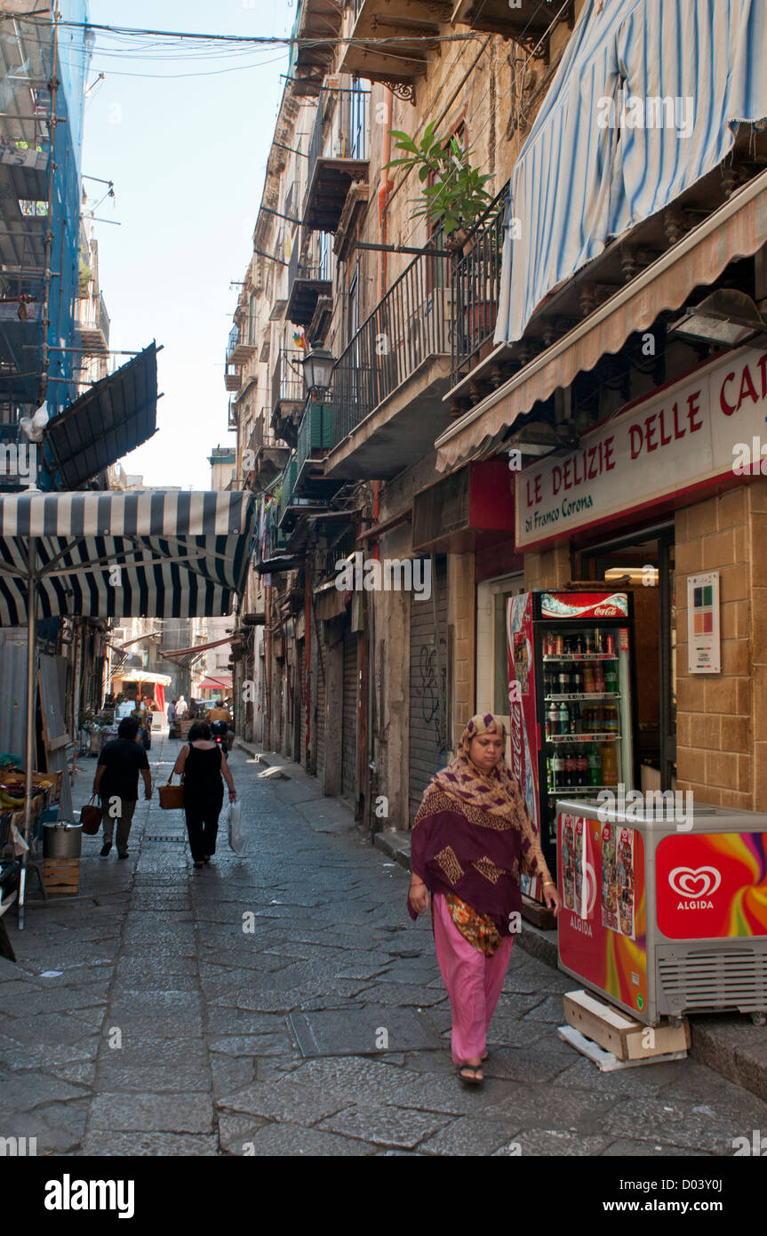 Palermo old city Stock Photo - Alamy