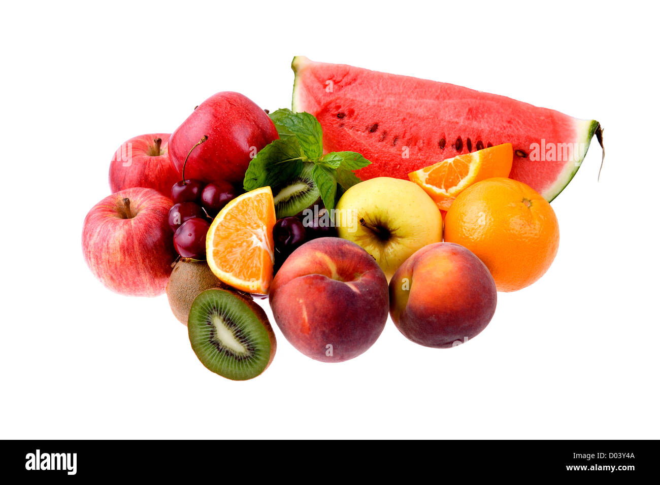 fruits isolated on white background Stock Photo - Alamy