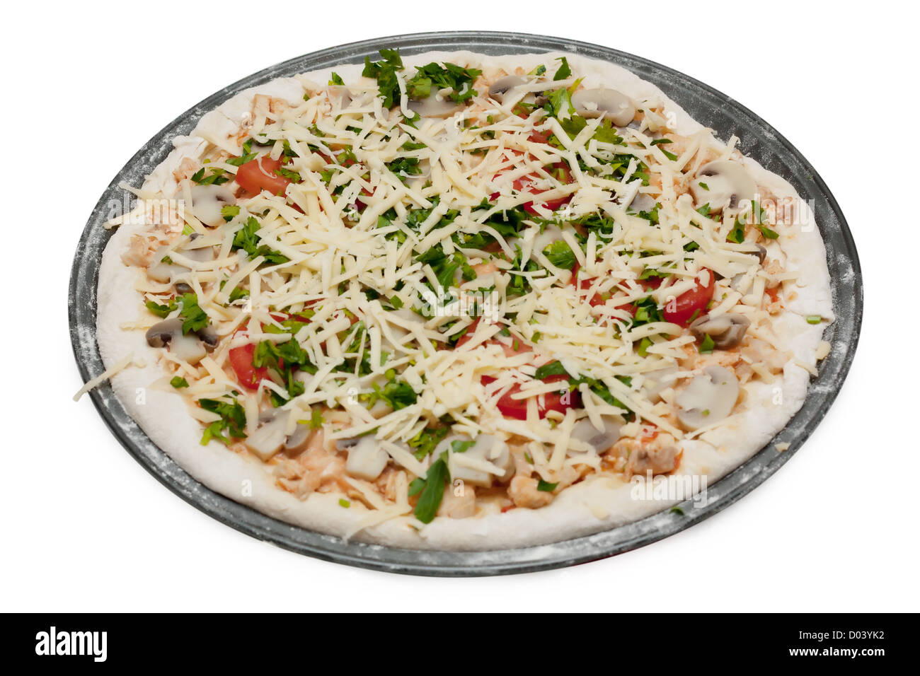 Uncooked pizza isolated hi-res stock photography and images - Alamy