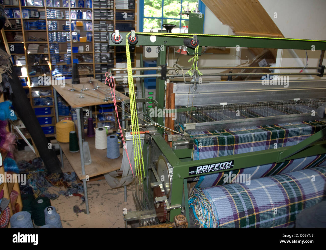 ISLE OF MAN; LAXEY WOOLLEN MILL; THE WEAVER'S WORKSHOP Stock Photo - Alamy
