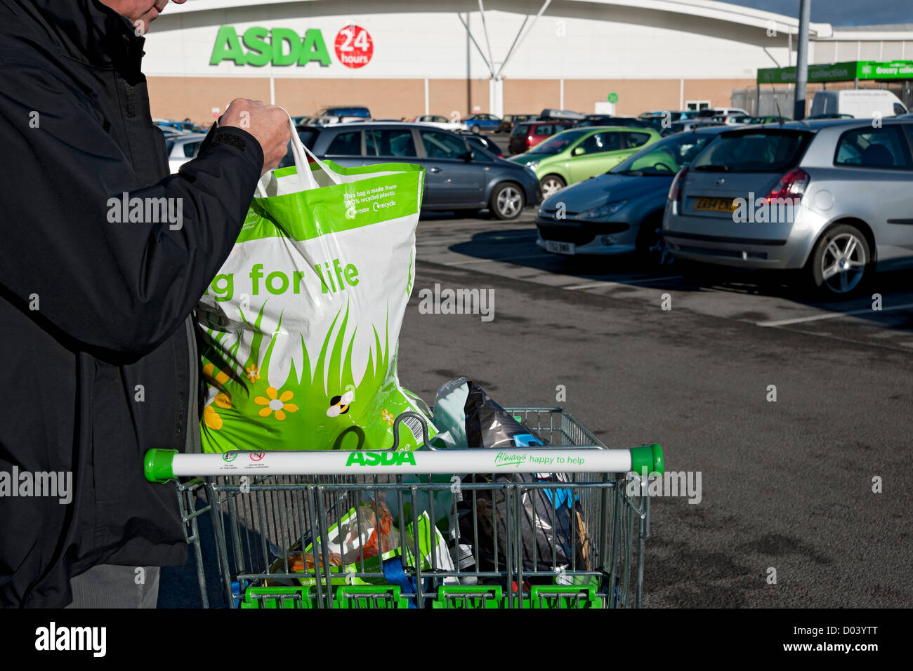 Asda supermarket plastic bag High Resolution Stock Photography and ...