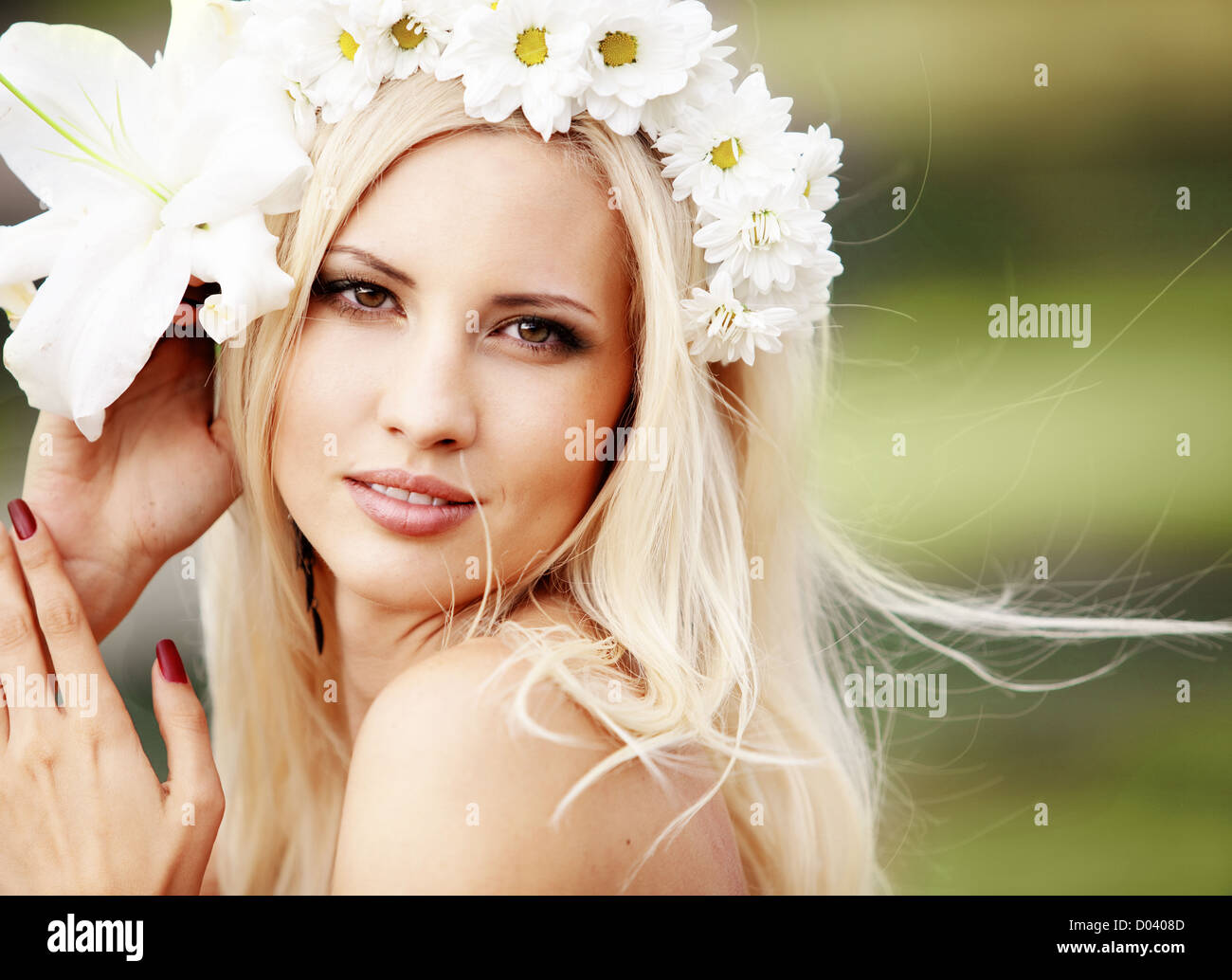 Beautiful nymph posing hi-res stock photography and images - Alamy