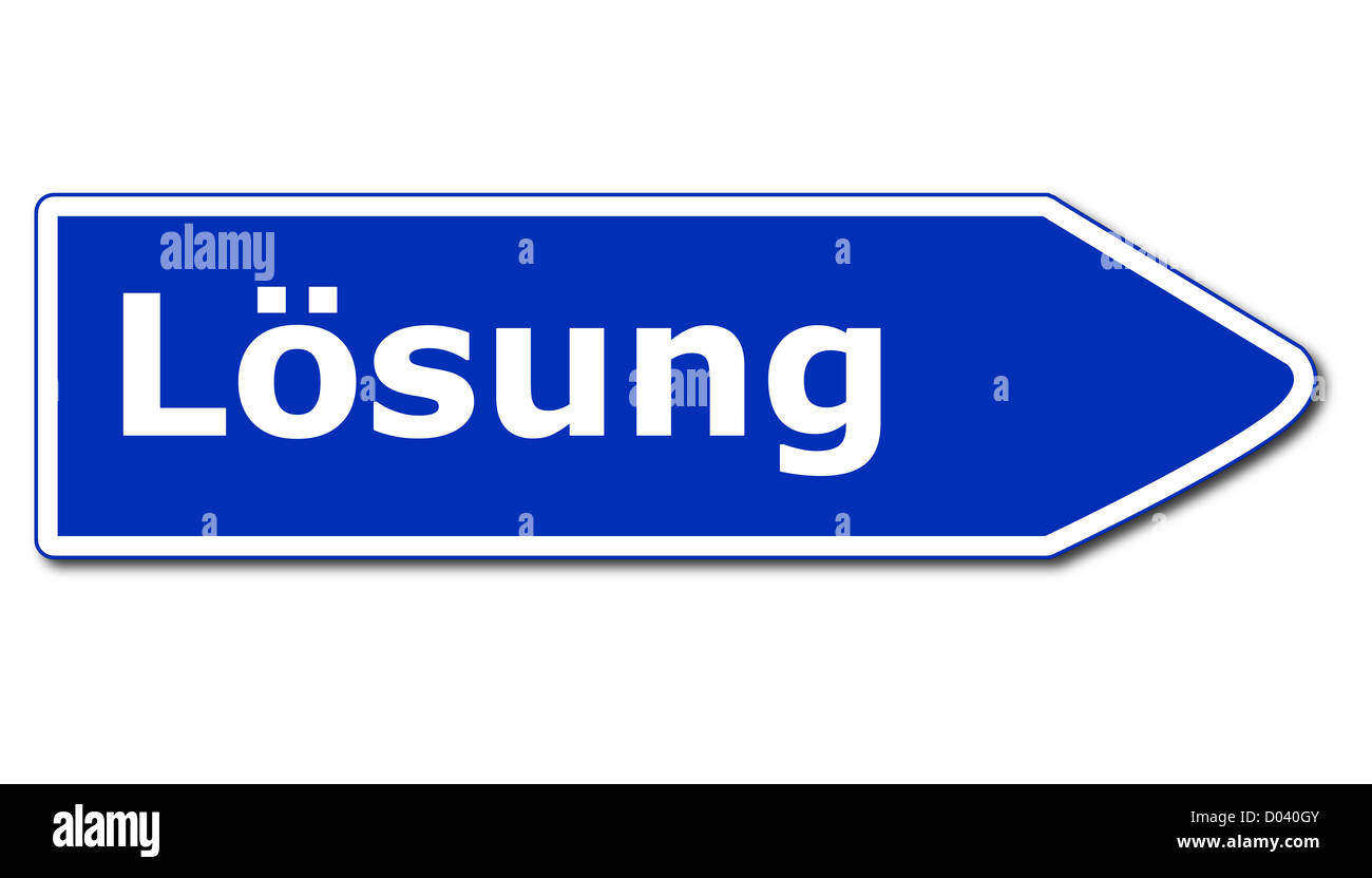 Problem solution road sign hi-res stock photography and images - Alamy